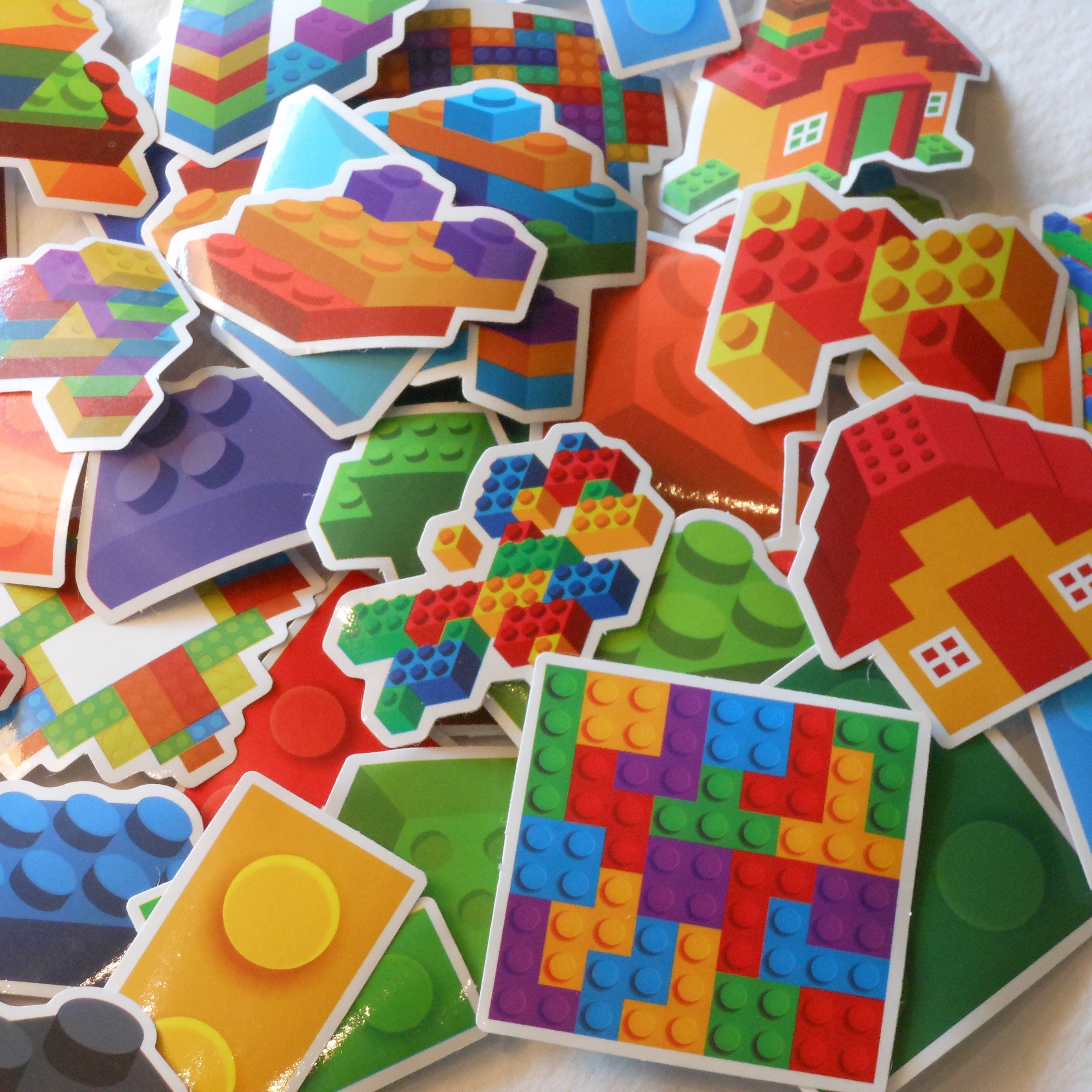Building Blocks Stickers, Pack of 10 – Sticker Shock